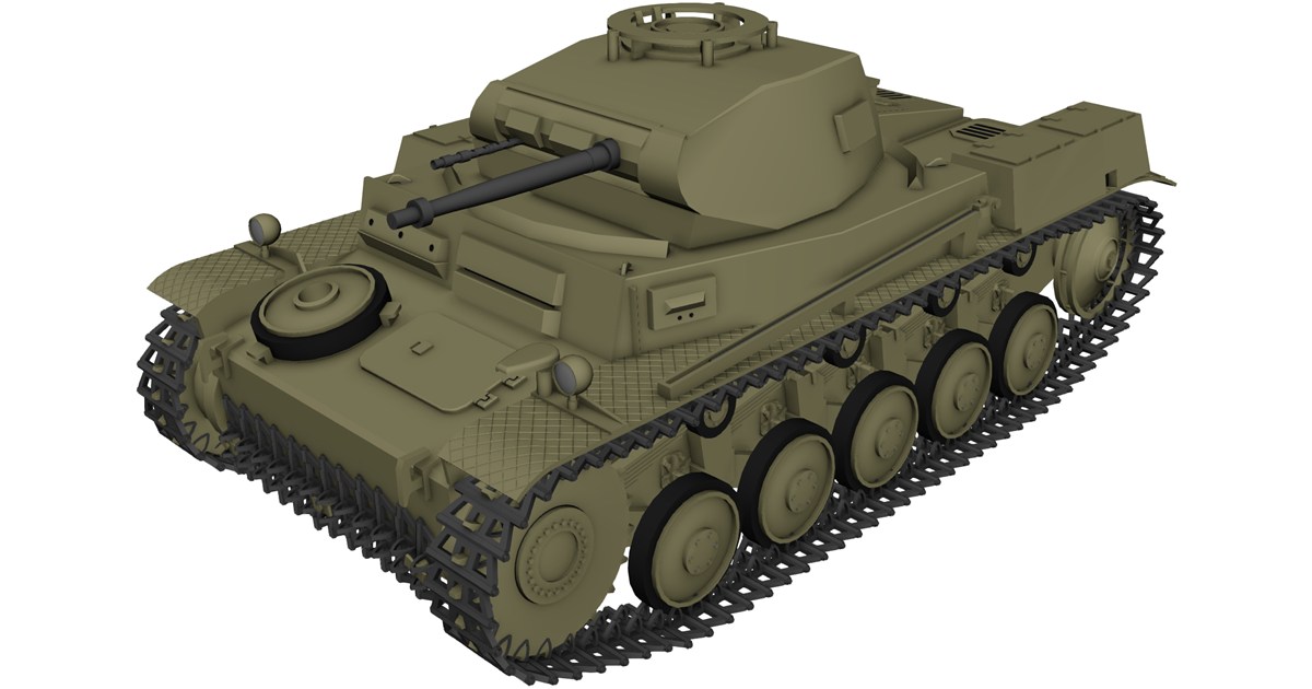 Panzer 2F 3D Model - 3D CAD Browser