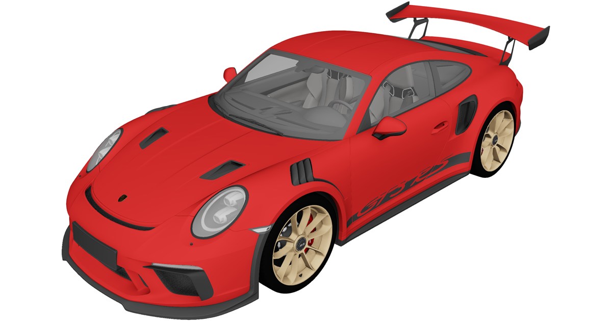 Porsche 911 GT3 RS 3D Model (2019) - 3D CAD Browser