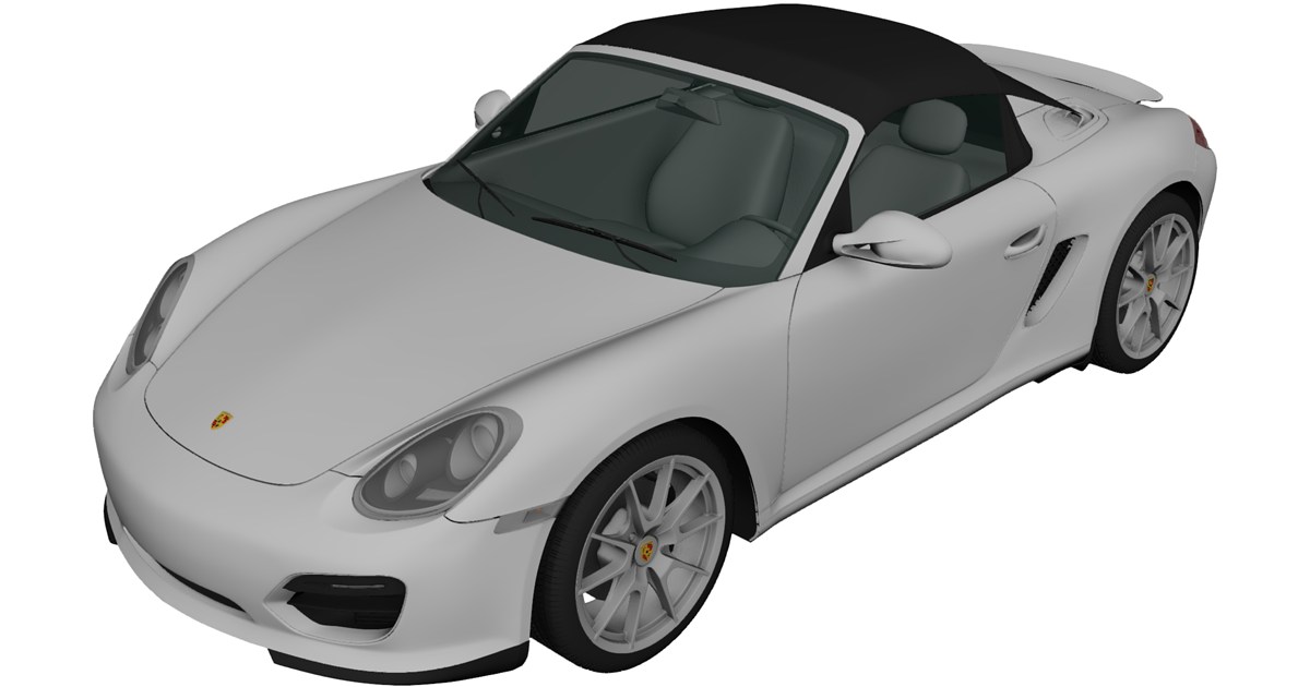 Porsche Boxster Spyder 3D Model (2011) - 3D CAD Browser