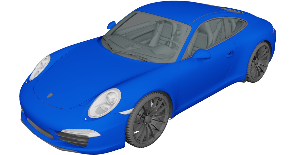 Porsche 911 Carrera 3D Model (2017) - 3D CAD Browser