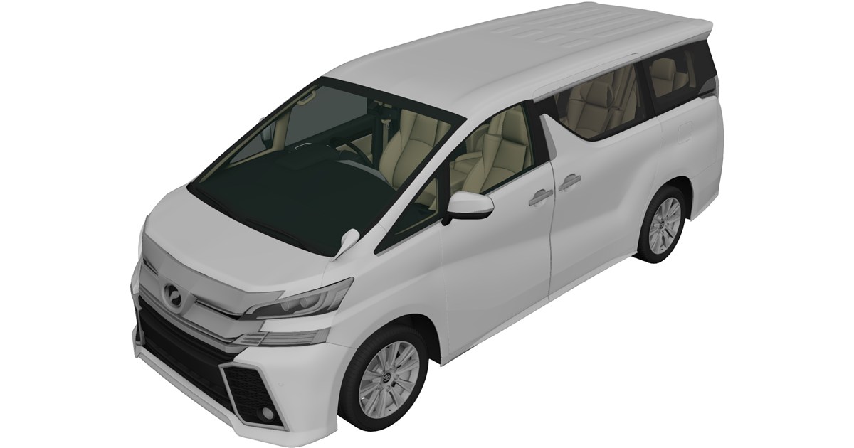 Toyota Vellfire Aero 3D Model (2015) | 3D CAD Browser
