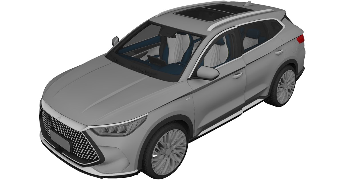 BYD Song Plus 3D Model - 3D CAD Browser