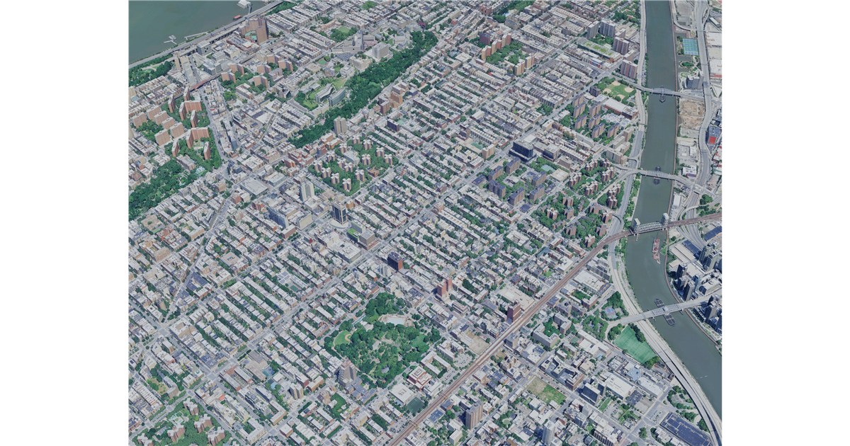 New York City, Upper Manhattan, USA 3D Model (2024) - 3D CAD Browser