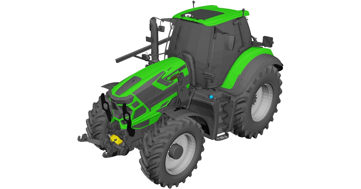 Deutz-Fahr Series 7 TTV HD 3D Model - 3D CAD Browser