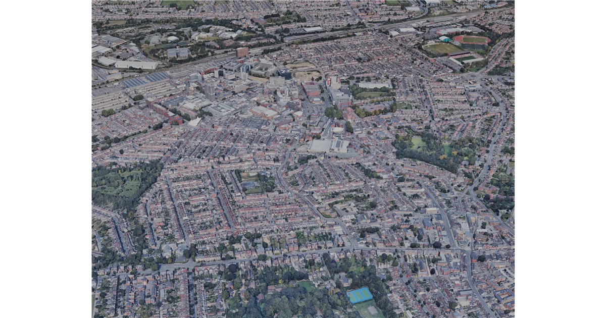 Swindon City, UK 3D Model (2023) - 3D CAD Browser