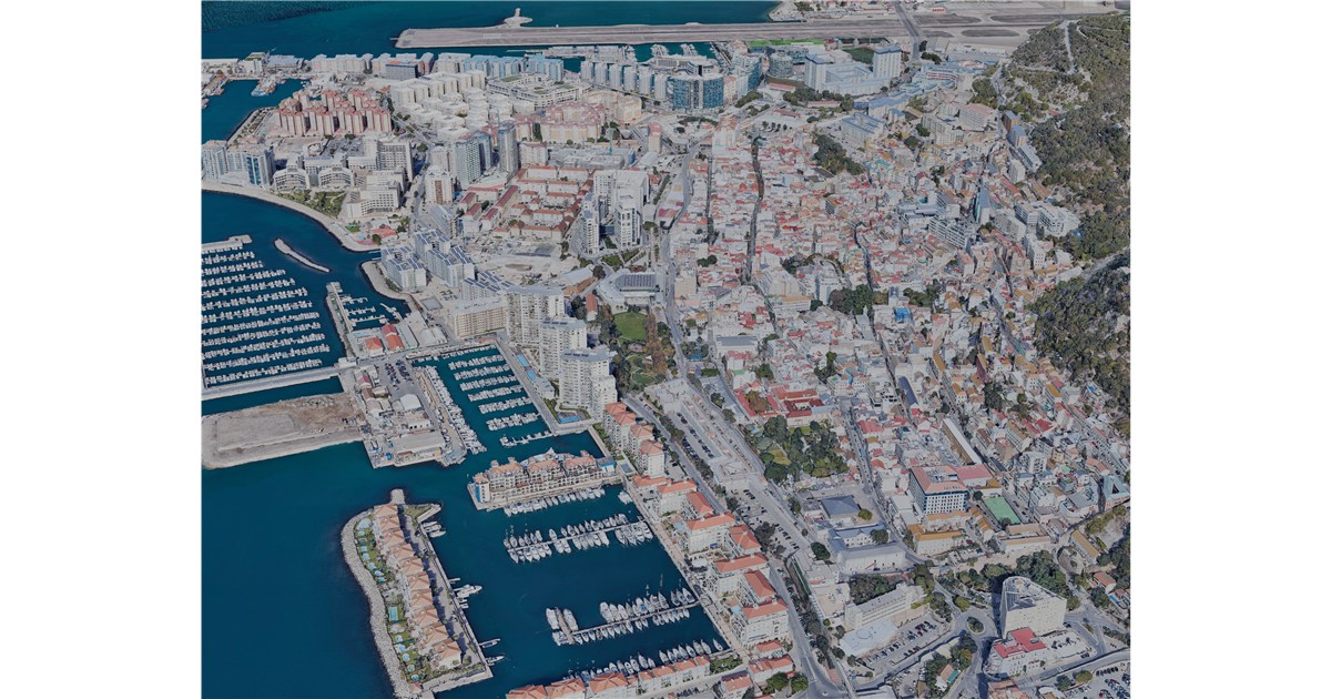 Gibraltar City, UK 3D Model (2023) - 3D CAD Browser