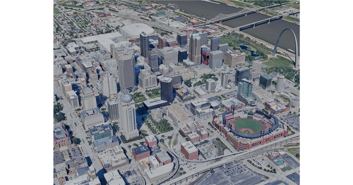 St. Louis City, MO, USA 3D Model (2023) - 3D CAD Browser