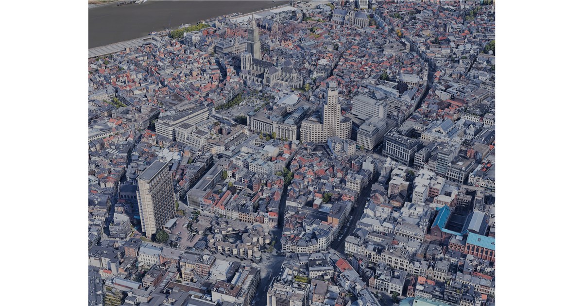 Antwerp City, Belgium 3D Model (2022) - 3D CAD Browser