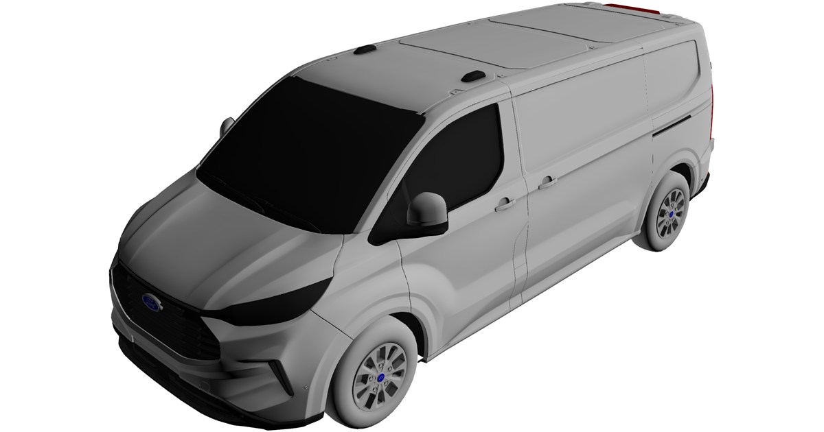 Ford Transit Custom Trend 3D Model (2024) - 3D CAD Browser