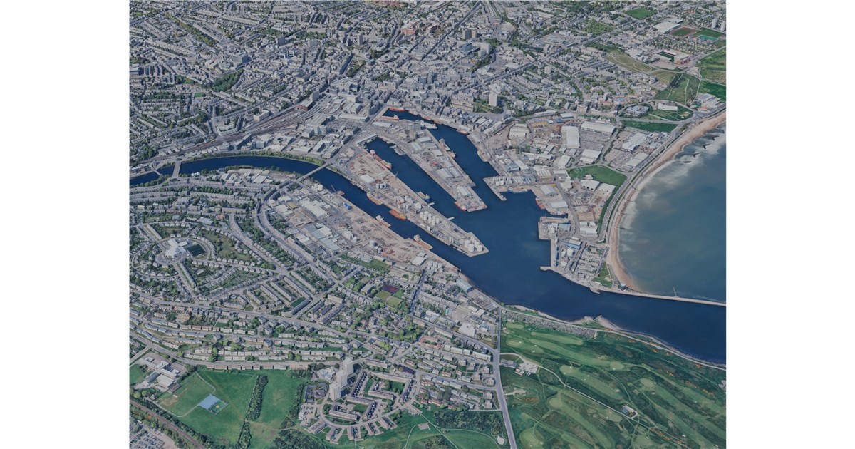 Aberdeen City, UK 3D Model (2024) - 3D CAD Browser