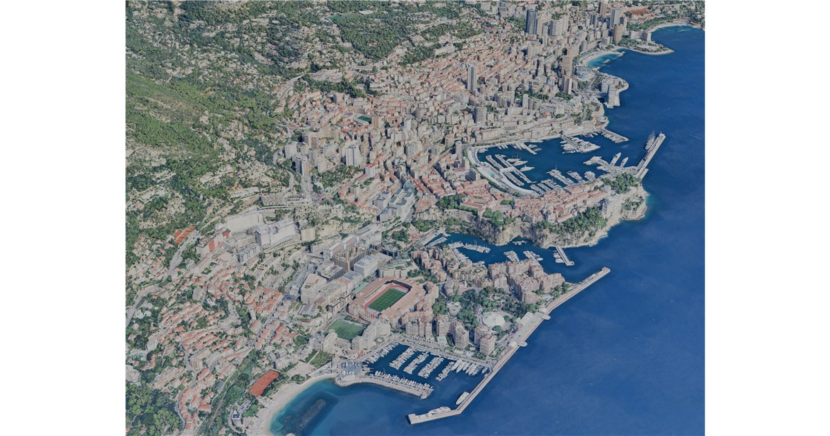 Monaco City, Monaco 3D Model (2024) - 3D CAD Browser