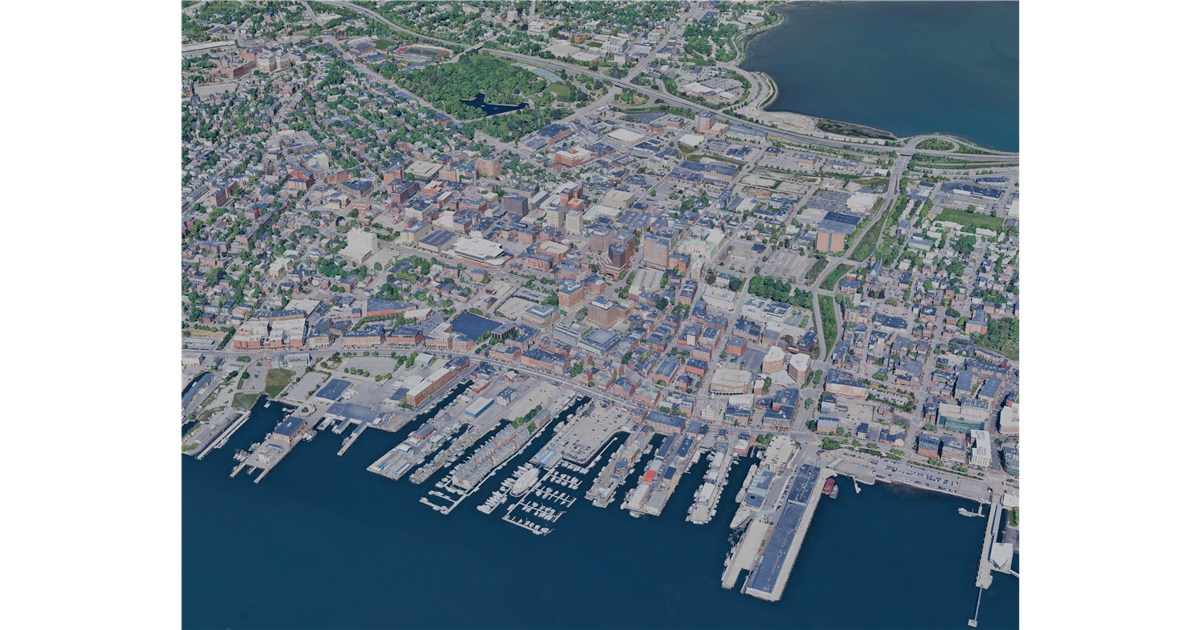 Portland City, ME, USA 3D Model (2024) - 3D CAD Browser