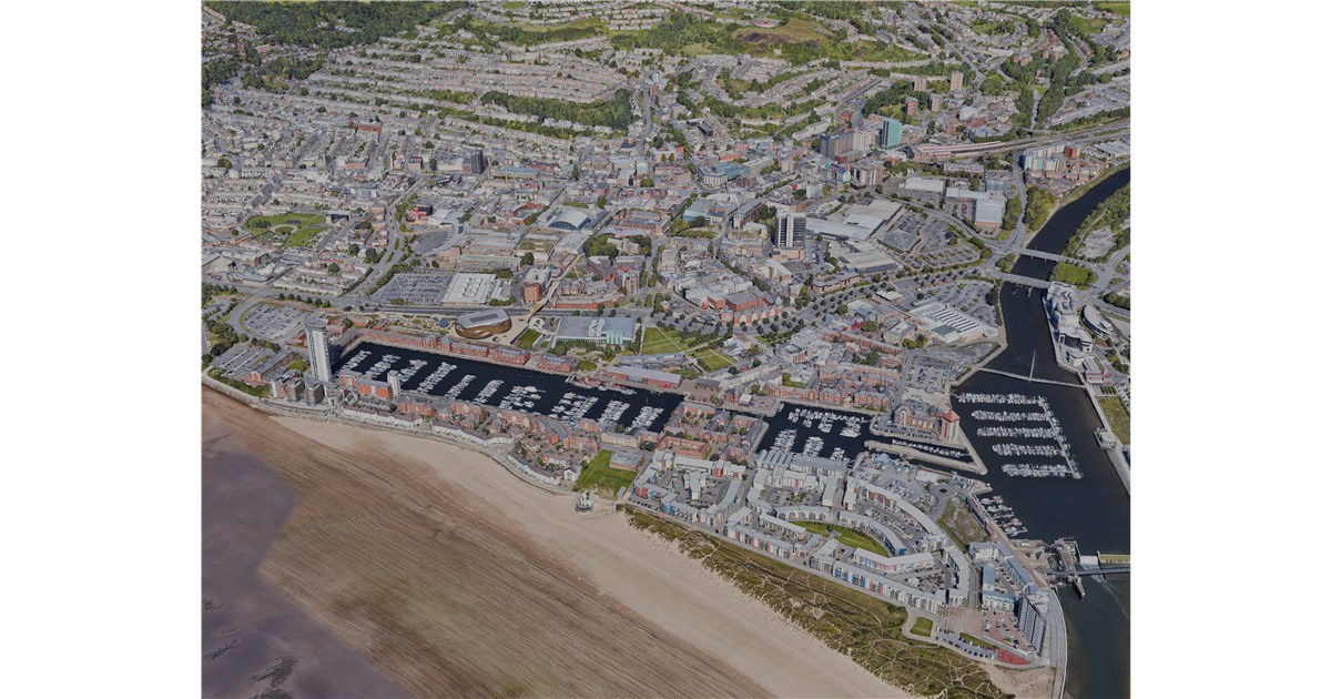 Swansea City, UK 3D Model (2022) - 3D CAD Browser