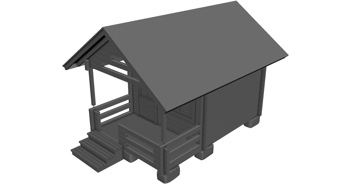 Log Cabin Free CAD Model - 3D CAD Browser