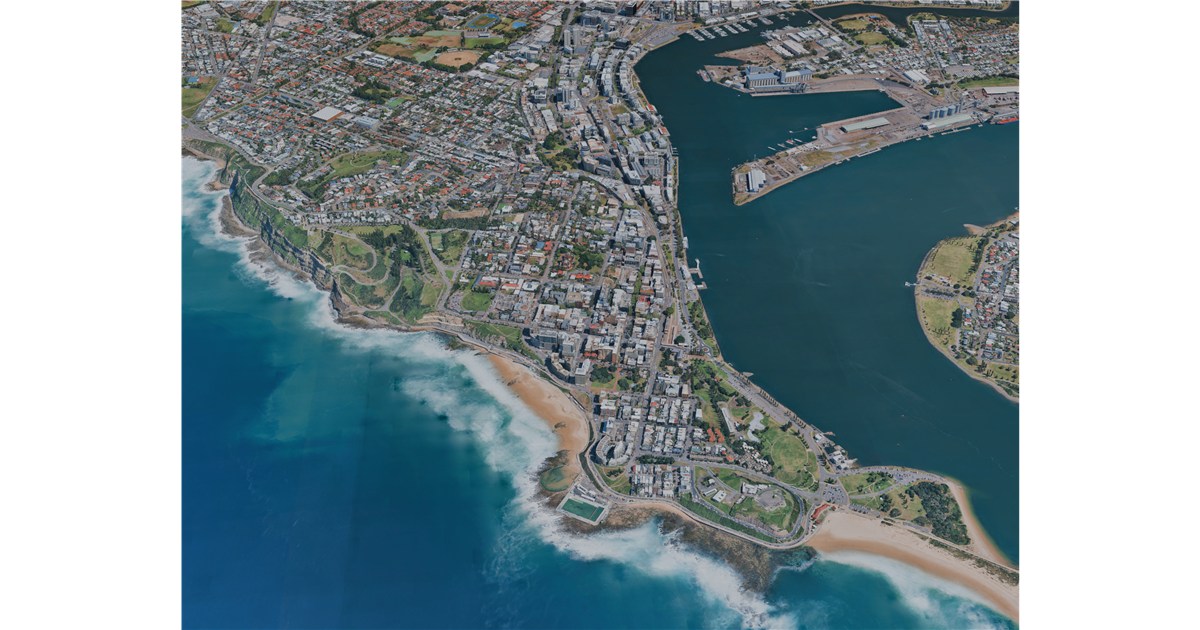 Newcastle City, Australia 3D Model (2024) - 3D CAD Browser