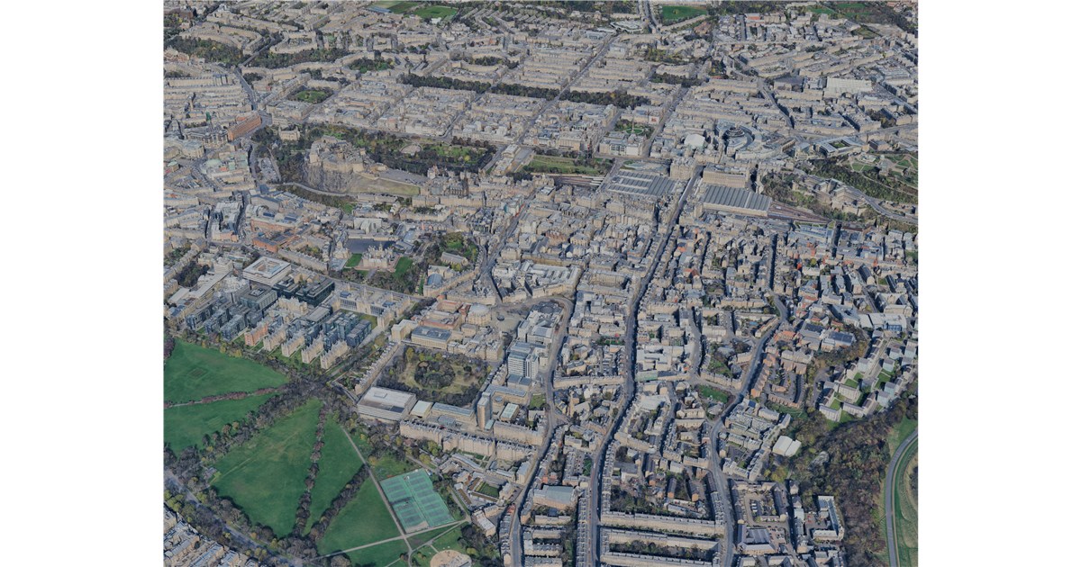 Edinburgh City, UK 3D Model (2025) - 3D CAD Browser