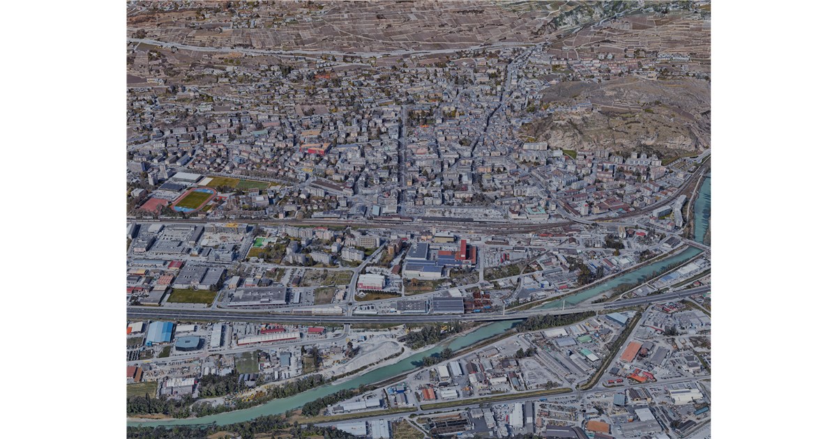 Sion City, Switzerland 3D Model (2023) - 3D CAD Browser
