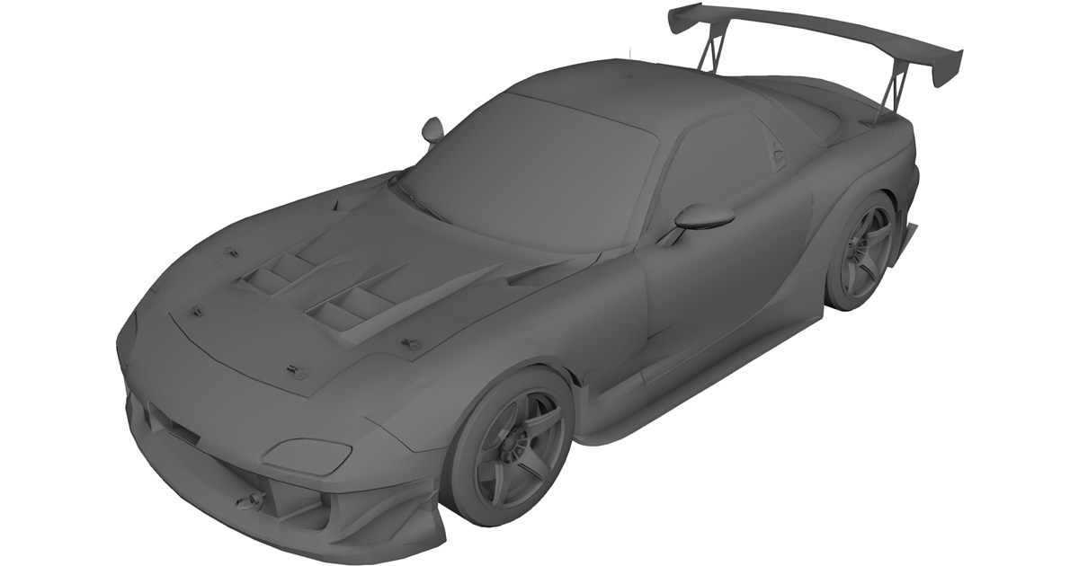 Mazda RX-7-FD3S 3D Model - 3D CAD Browser