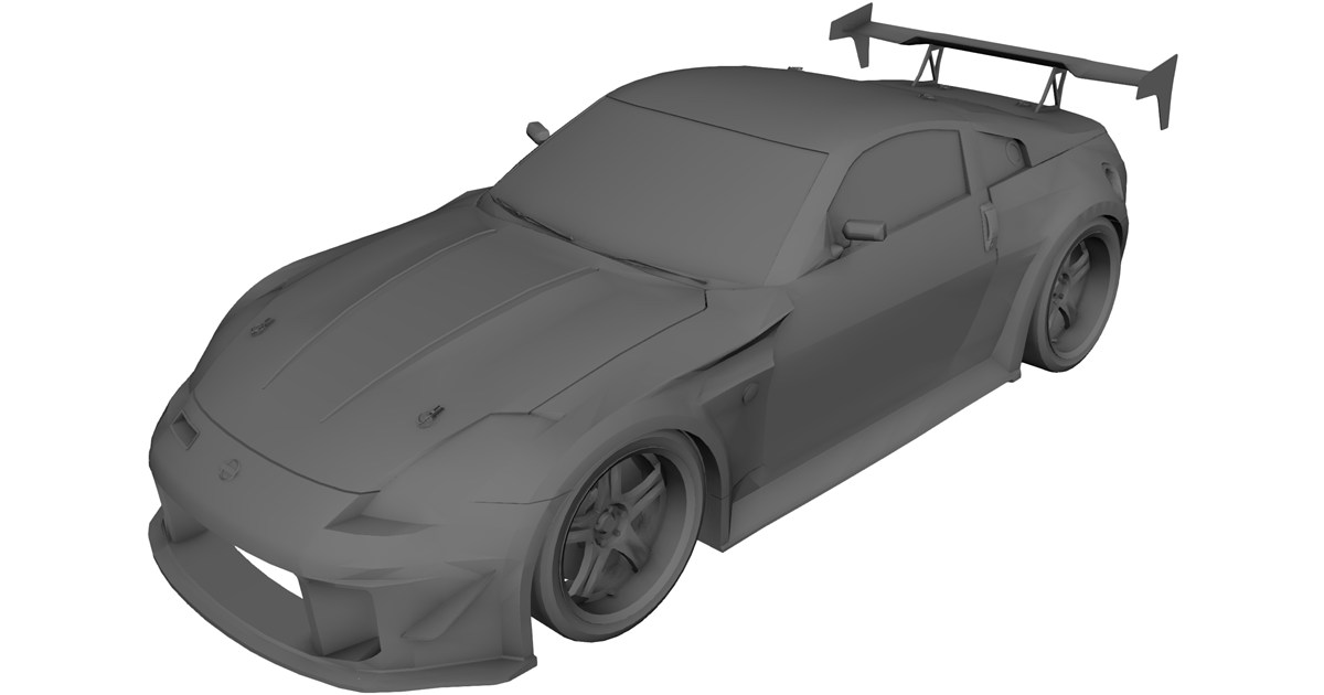 Nissan 350Z [Tuned] 3D Model - 3D CAD Browser
