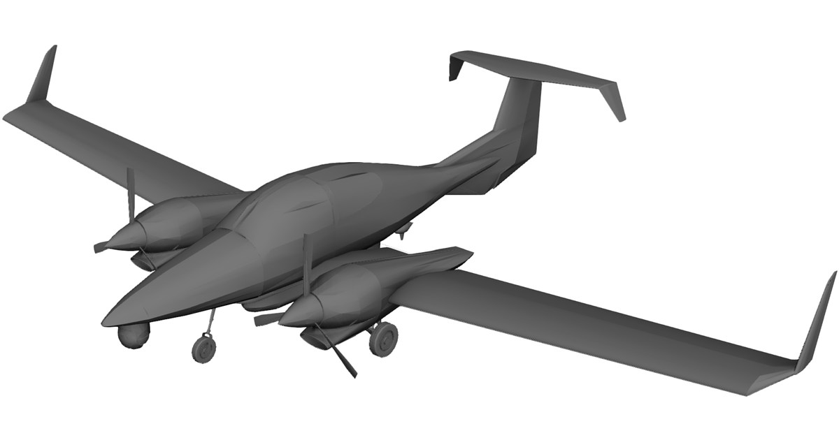 Diamond DA42 Twin Star CAD Model | 3D CAD Browser