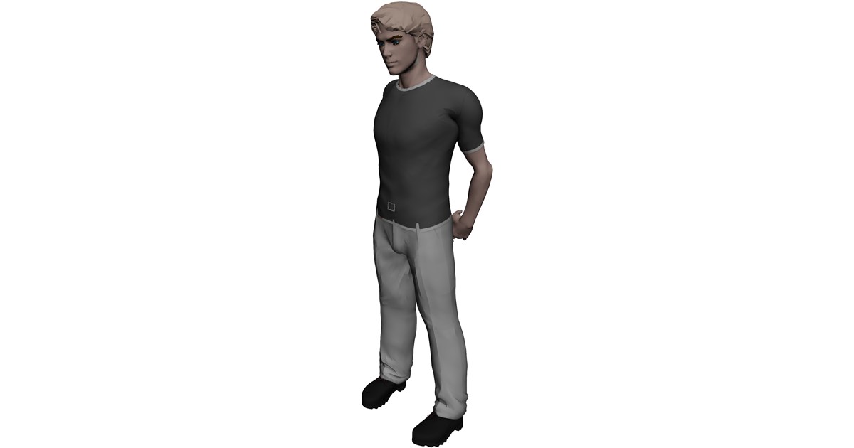 Man Standing 3D Model - 3D CAD Browser