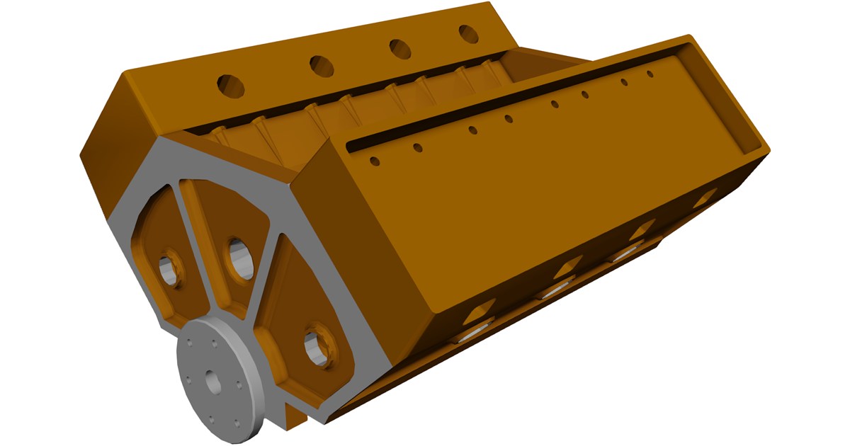 V8 Engine CAD Model - 3D CAD Browser