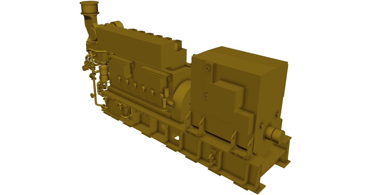 Mak 6M25 Status5 Diesel Engine CAD Model - 3D CAD Browser