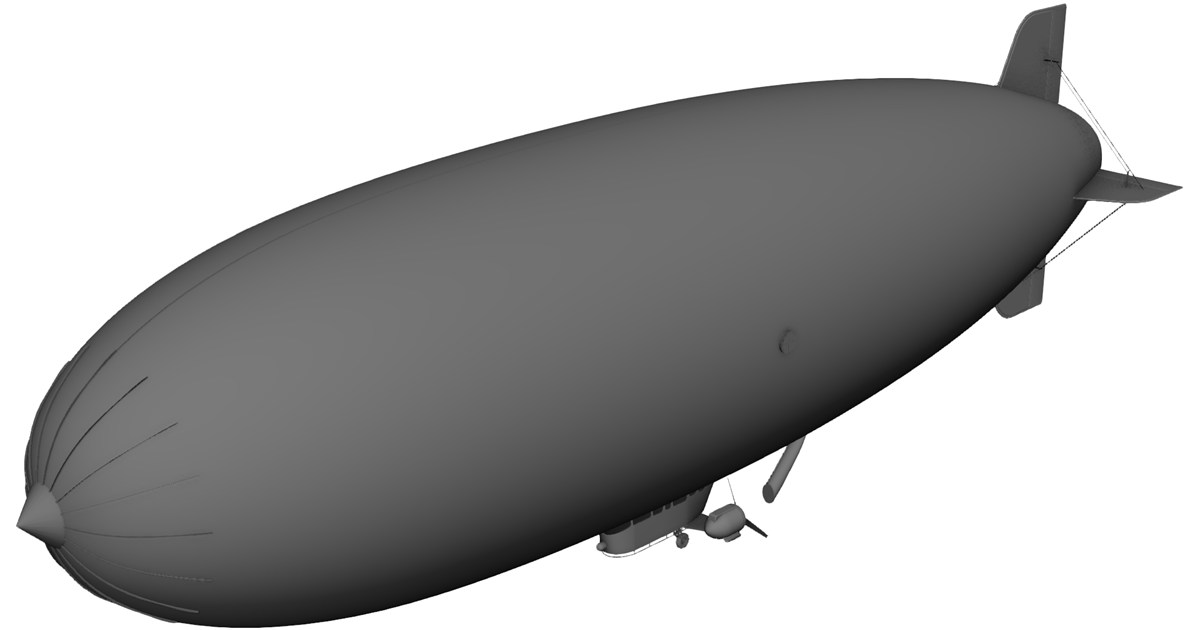 Goodyear Airship Blimp 3D Model - 3D CAD Browser