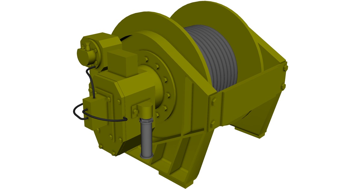 Winch CAD Model - 3D CAD Browser