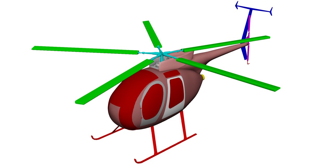 MD-500 3D Model - 3D CAD Browser