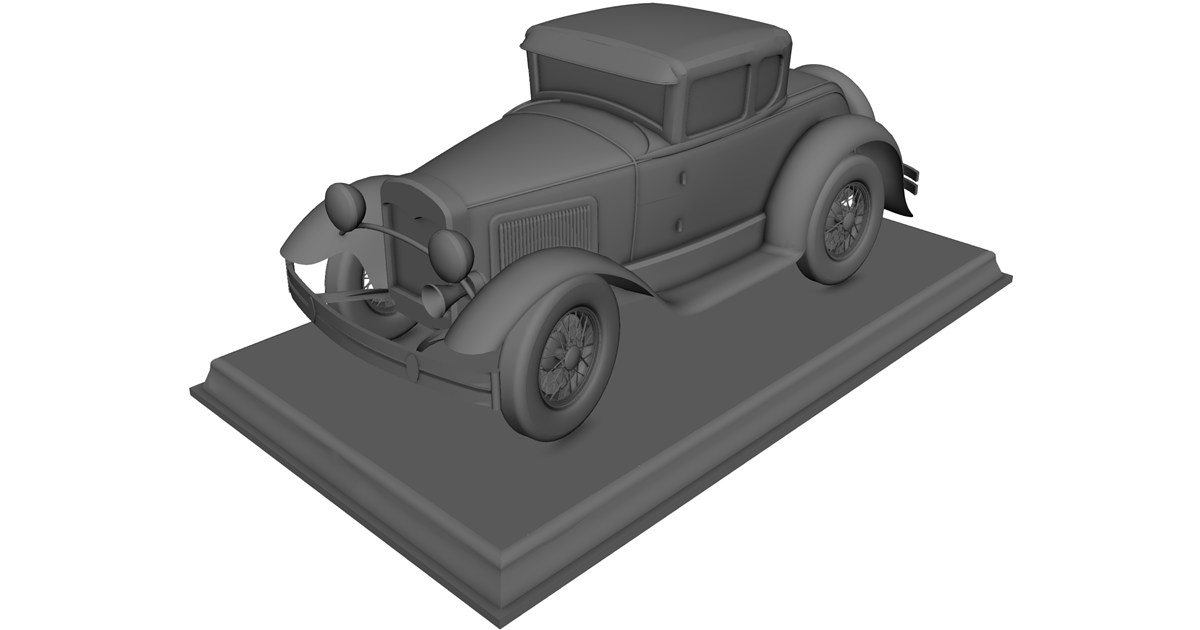 Ford Model A Coupe 3D Model - 3D CAD Browser