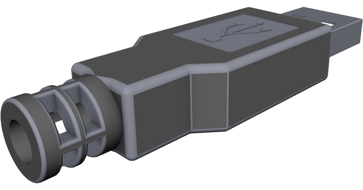 USB Connector Free CAD Model - 3D CAD Browser