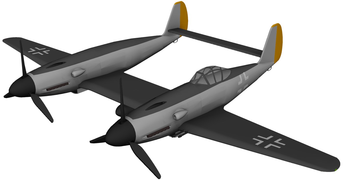 Messerschmitt ME 609 3D Model - 3D CAD Browser