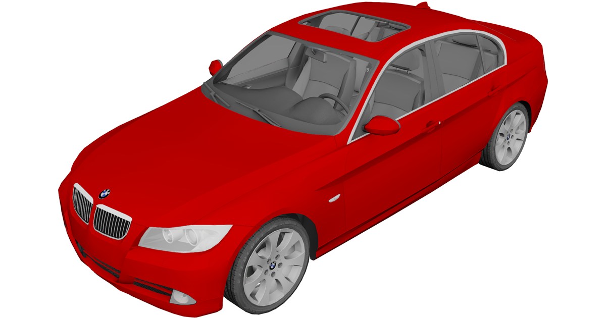 BMW 330i 3D Model - 3D CAD Browser
