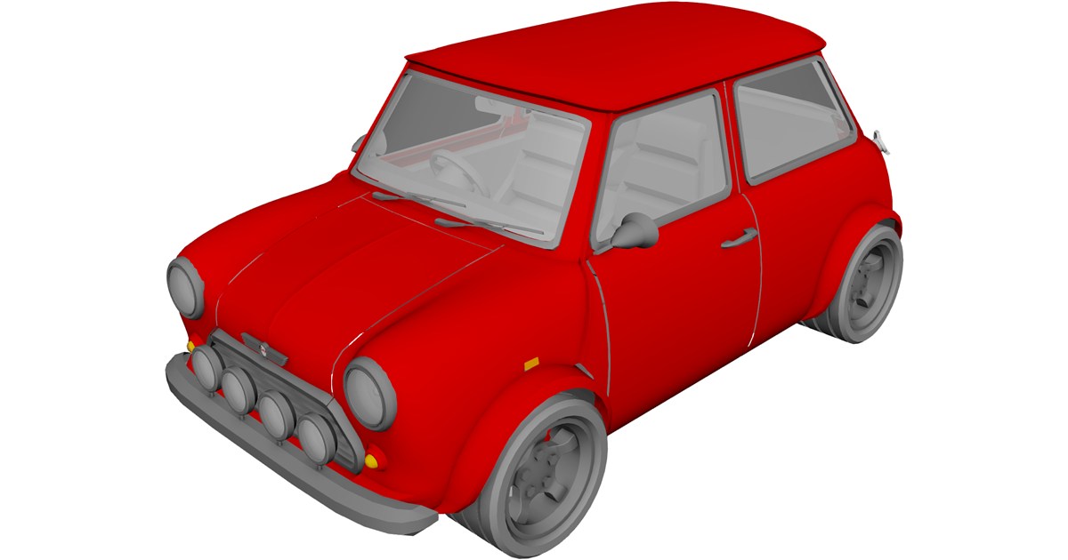 Mini Cooper 3D Model - 3D CAD Browser