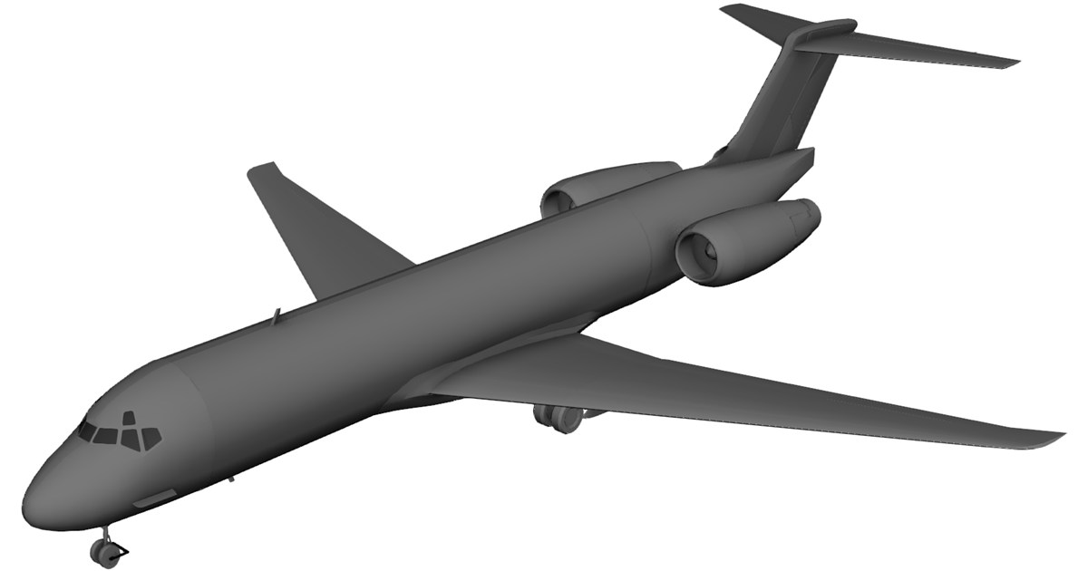 Boeing 717 3D Model - 3D CAD Browser