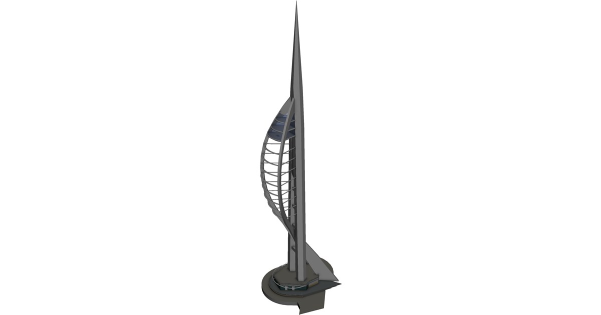 Spinnaker Tower 3D Model - 3D CAD Browser
