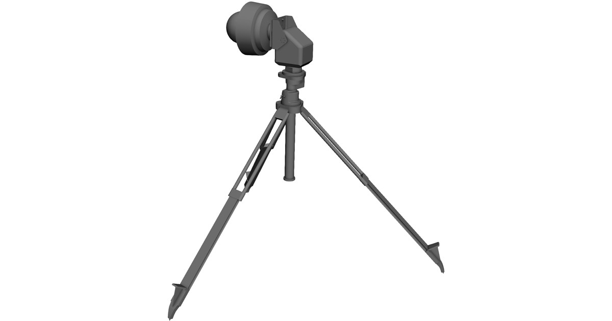 Axis PTZ Camera on Tripod CAD Model - 3D CAD Browser