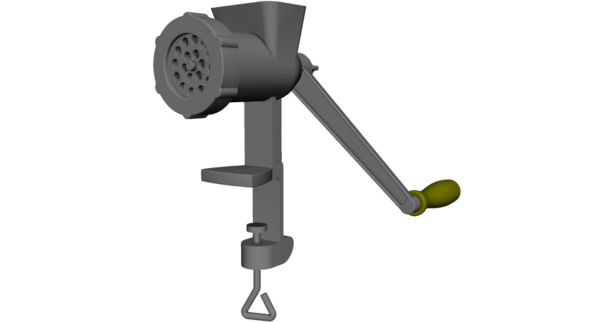 Meat Grinder CAD Model - 3D CAD Browser