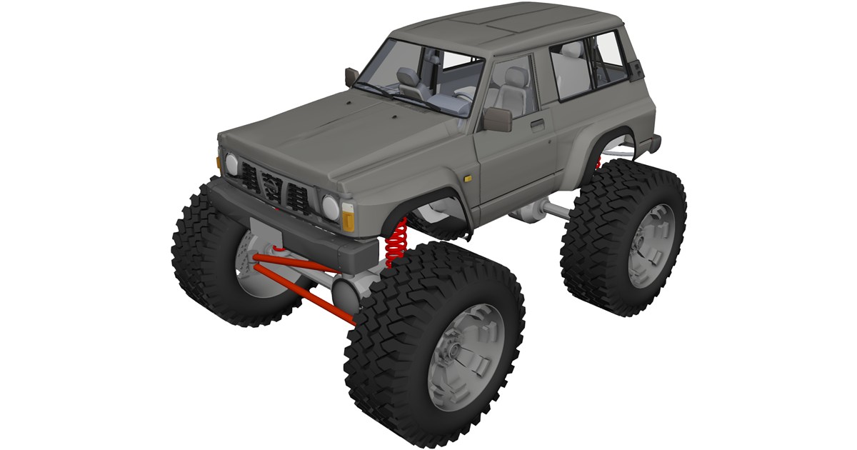 Nissan Patrol 4x4 Offroad Lifted 3D Model - 3D CAD Browser