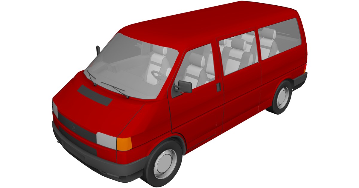 Volkswagen Transporter 3D Model - 3D CAD Browser