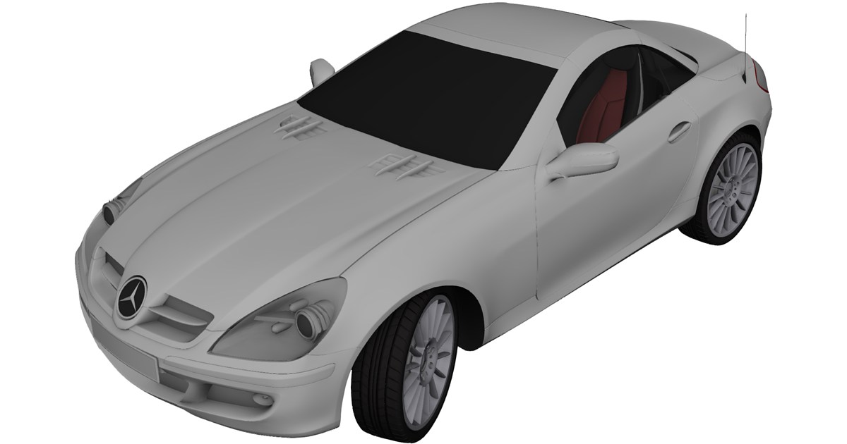 Mercedes-Benz SLK 3D Model (2004) - 3D CAD Browser