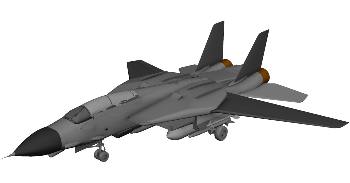 F-14 Tomcat CAD Model - 3D CAD Browser