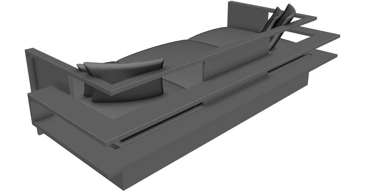 Sling Sofa 3D Model - 3D CAD Browser