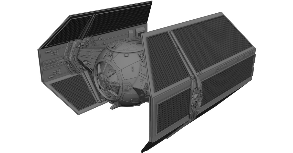 Star Wars Tie Fighter 3D Model - 3D CAD Browser