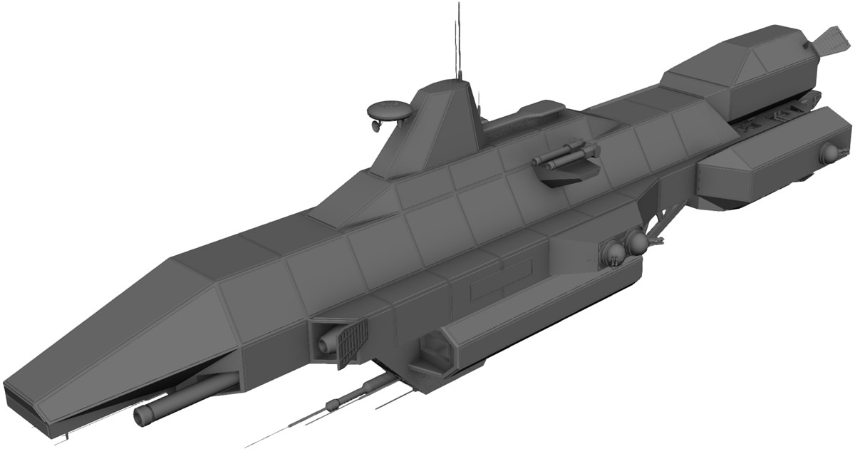 Babylon 5 Earth Force Tempest 3D Model - 3D CAD Browser