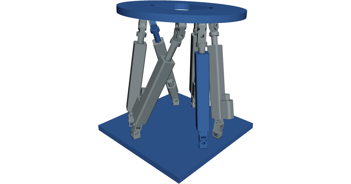 Stewart Platform CAD Model - 3D CAD Browser