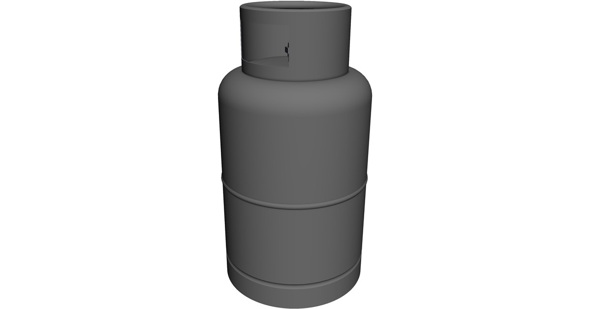 Gas Cylinder CAD Model - 3D CAD Browser