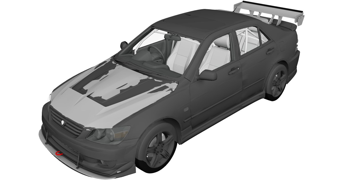 Toyota Altezza 3D Model (2004) - 3D CAD Browser