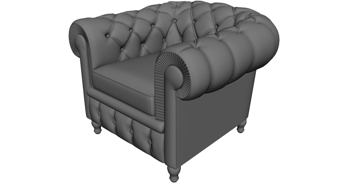 Armchair 3D Model - 3D CAD Browser